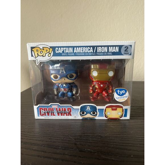 Funko | Toys | Vaulted Exclusive 2pack Captain America Iron Man Civil ...